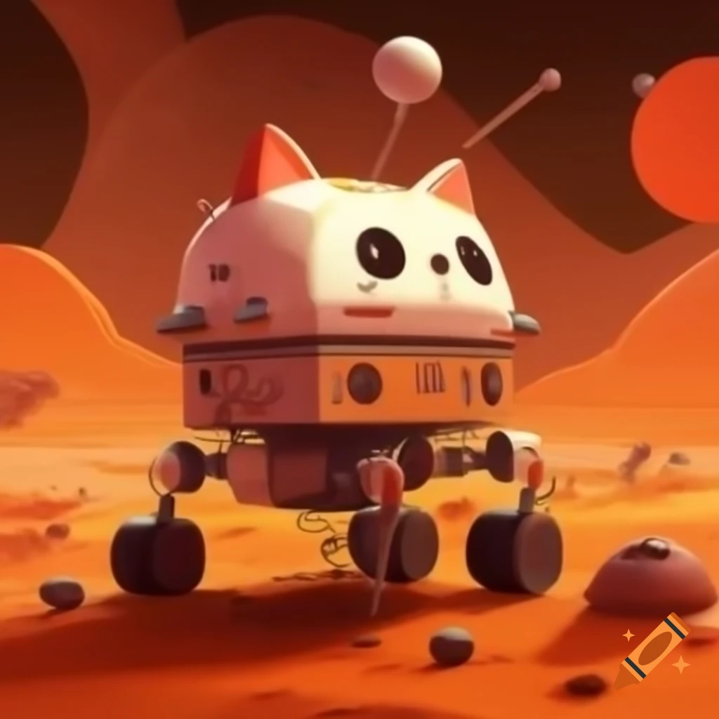 Cute cat and bestball in Renaissance-style painting featuring Mars ...