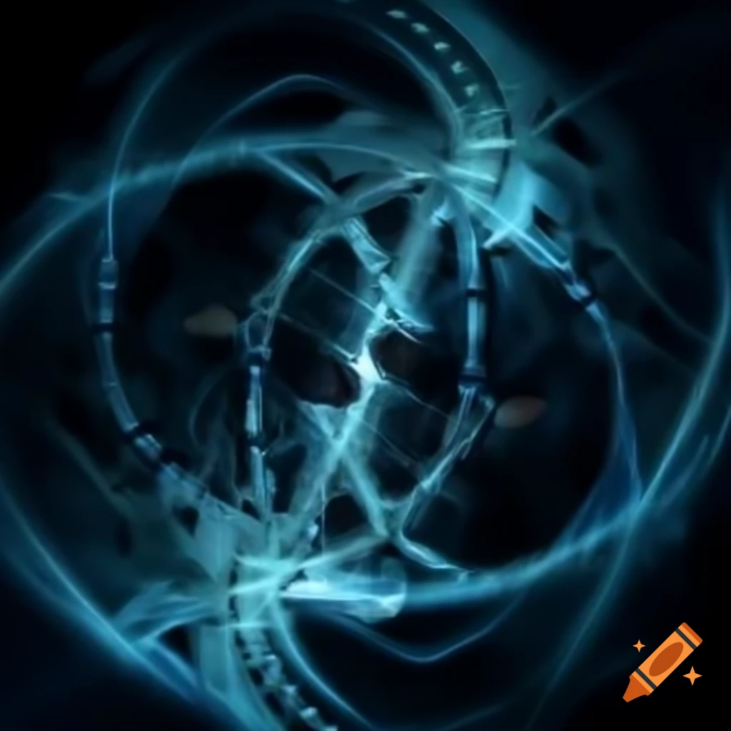 Disorienting abstract scene with flipped images and unsettling ...