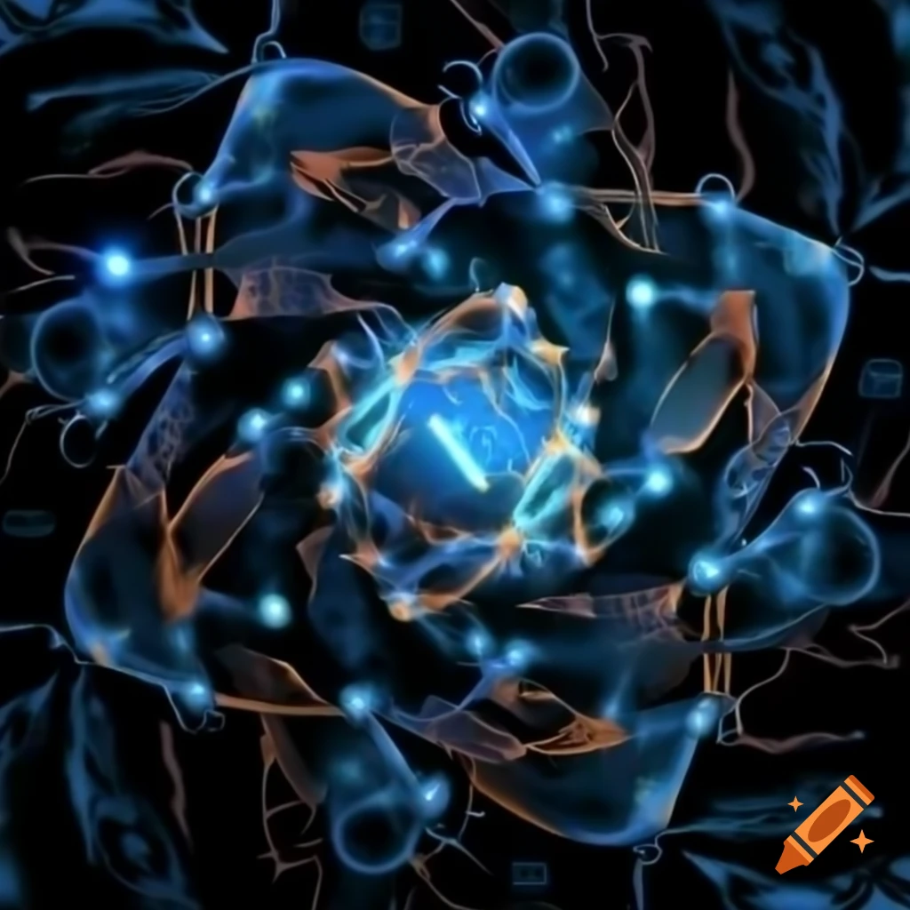 Disorienting abstract scene with flipped images and unsettling ...