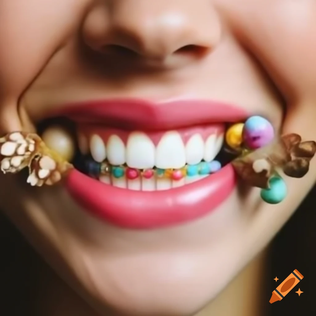 Beautiful decorative teeth for Easter celebration on Craiyon