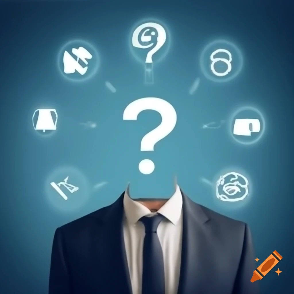 Visual representation of 'ask anything' with a person asking questions ...