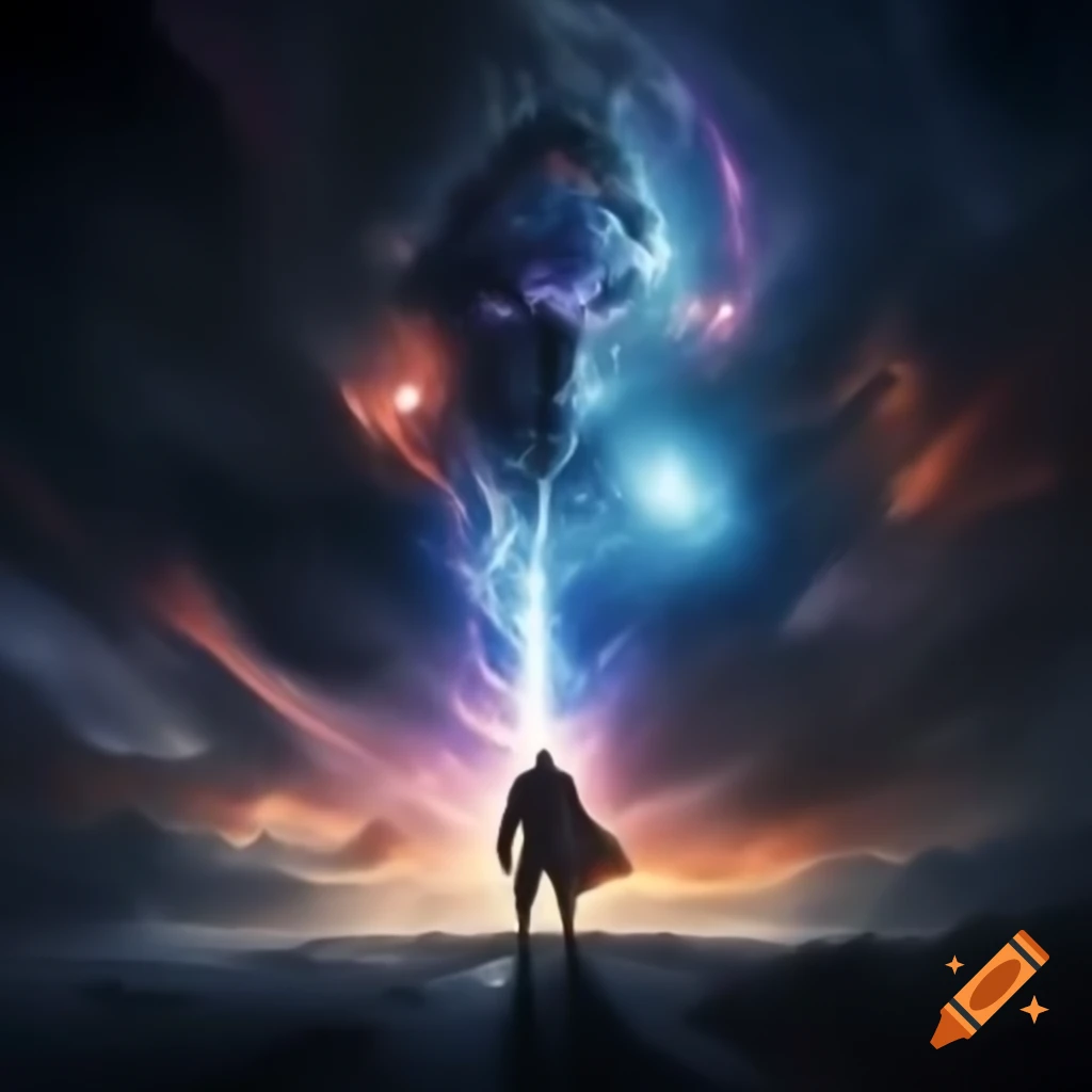 Interdimensional traveler with superhuman powers battling Mathrus, the ...