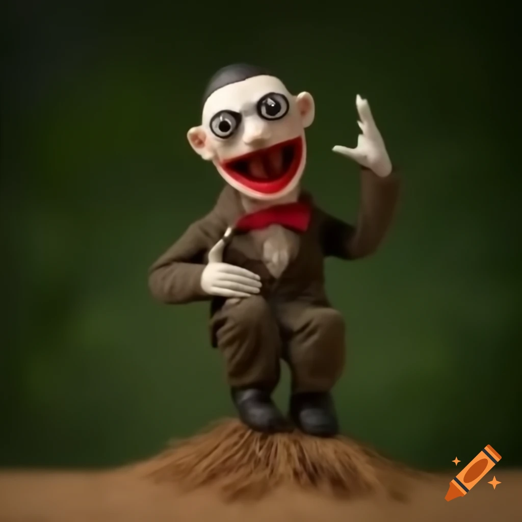 Puppet-like meteor with mime drinking root beer on Craiyon