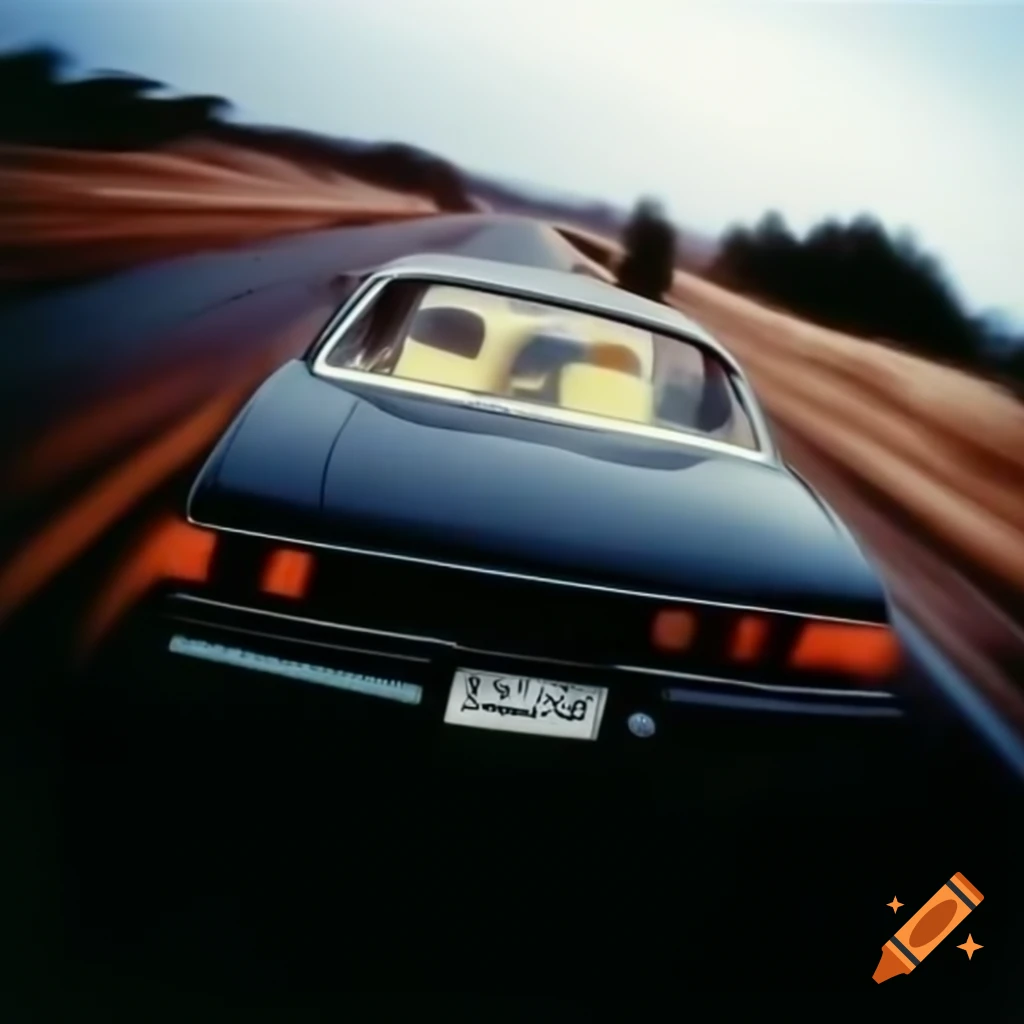 Black and white film noir driving scene with extreme close-up and ...