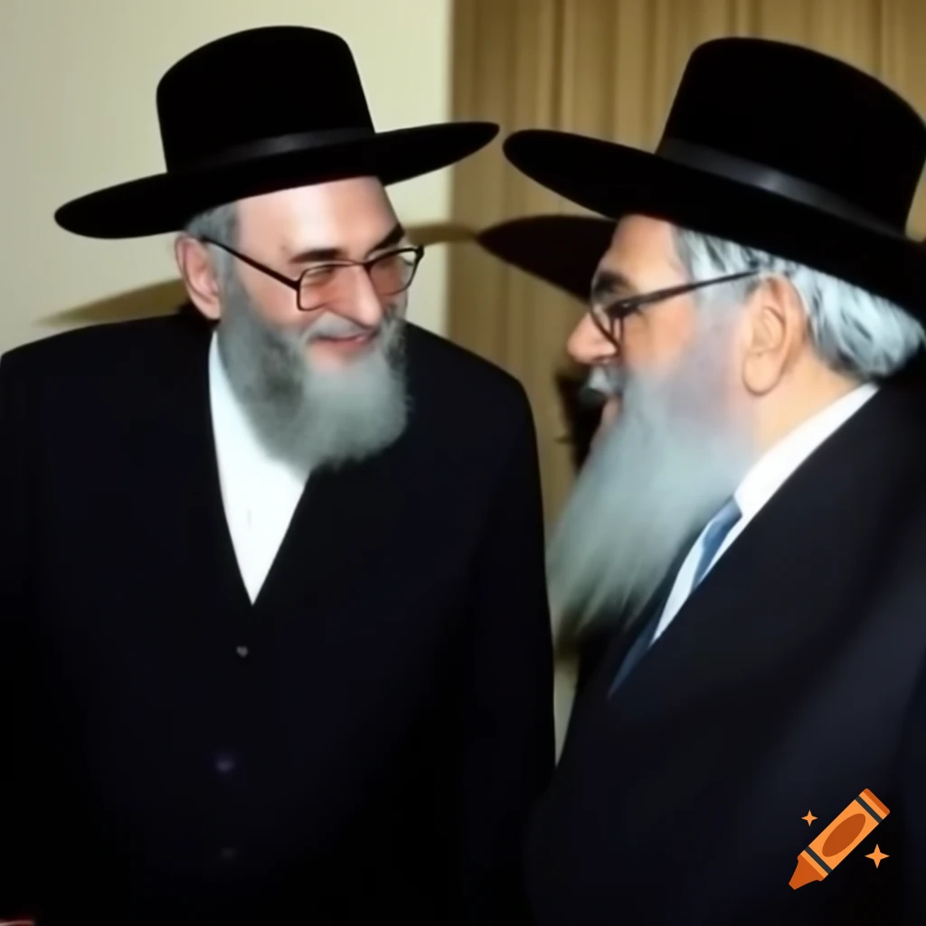Rabbi Nachman and Rabbi Nathan of Breslov in conversation on Craiyon