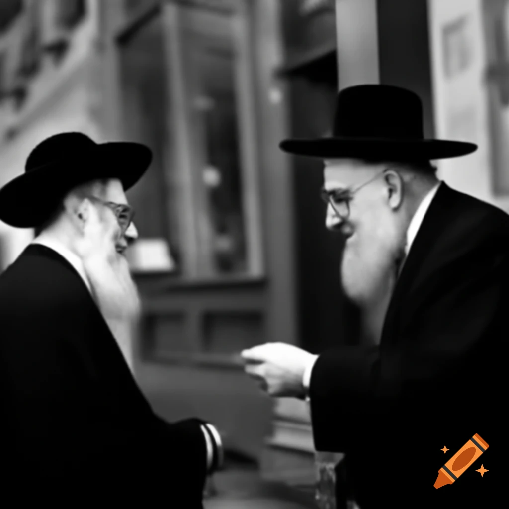 Rabbi Nachman and Rabbi Nathan of Breslov in conversation on Craiyon