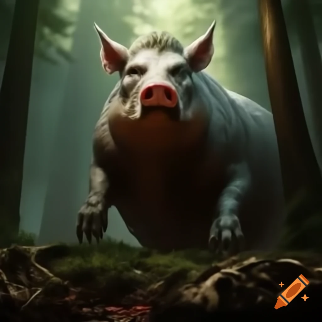 Hogzilla, the massive king of the forest on Craiyon