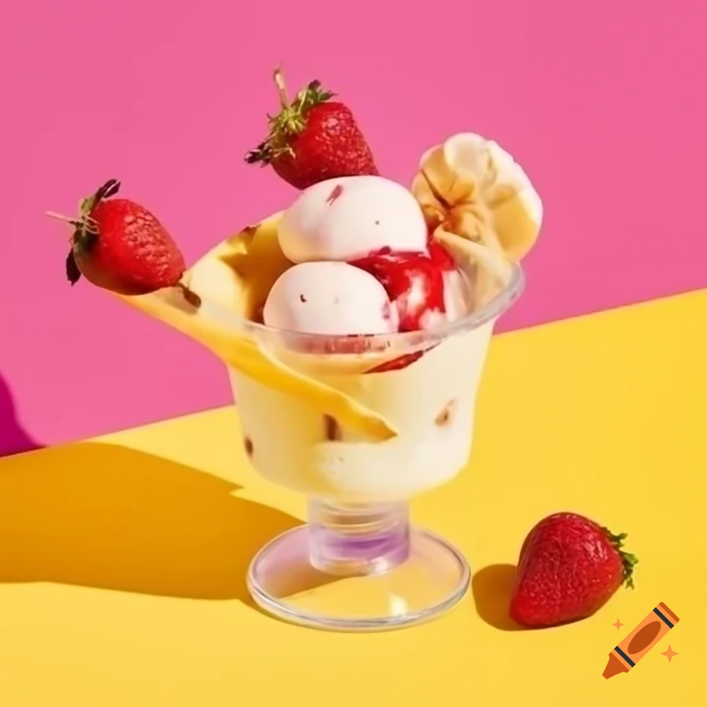 Meieri Dronning Banan Sundae Caramelized Banana Sundae
