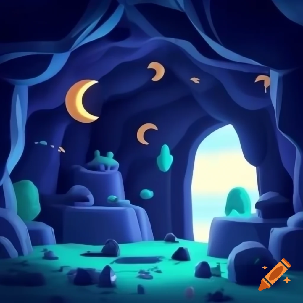 Cartoon cave featuring Roblox Lua symbols and 'Dev Cove' text on Craiyon