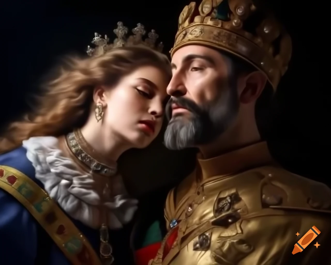 Hyper-realistic close-up of Saint Olga of Kiev, Empress of Kievan Rus on Craiyon