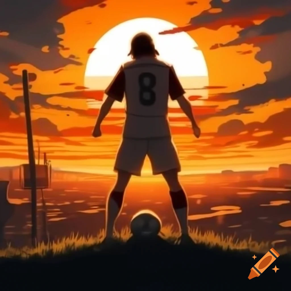 Anime-style illustration prompt for creating image of Jesus playing ...