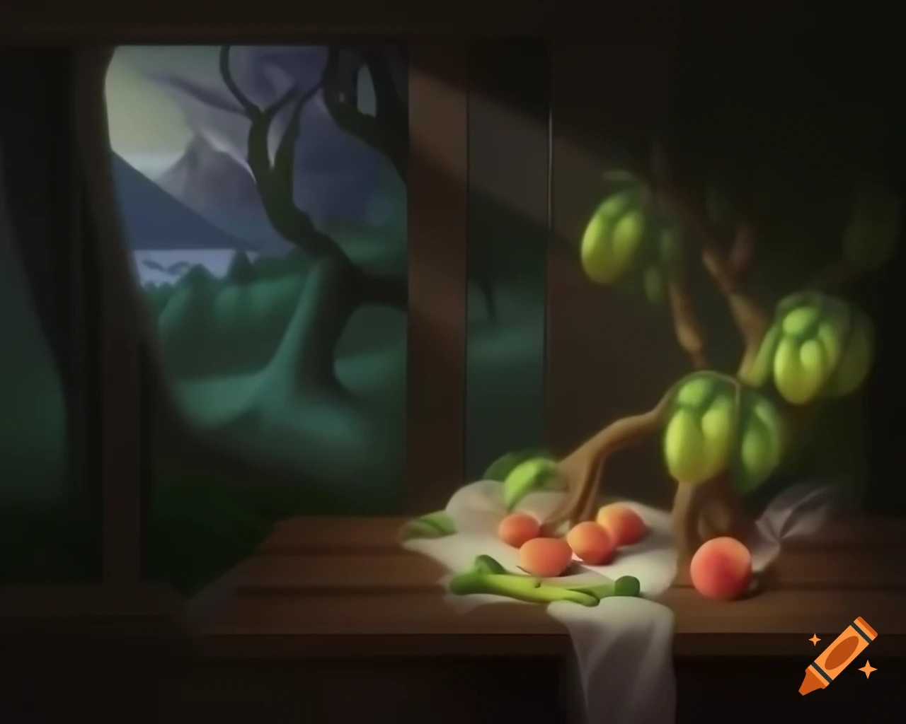 Hyper realistic closeup of a mutant lemon fruit tree monster with ...