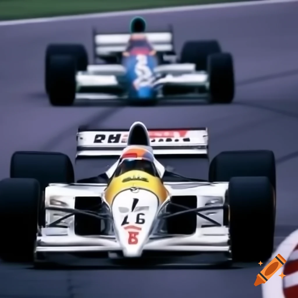 F1 racing team Craig car zooming around track based on 1991 regulations ...