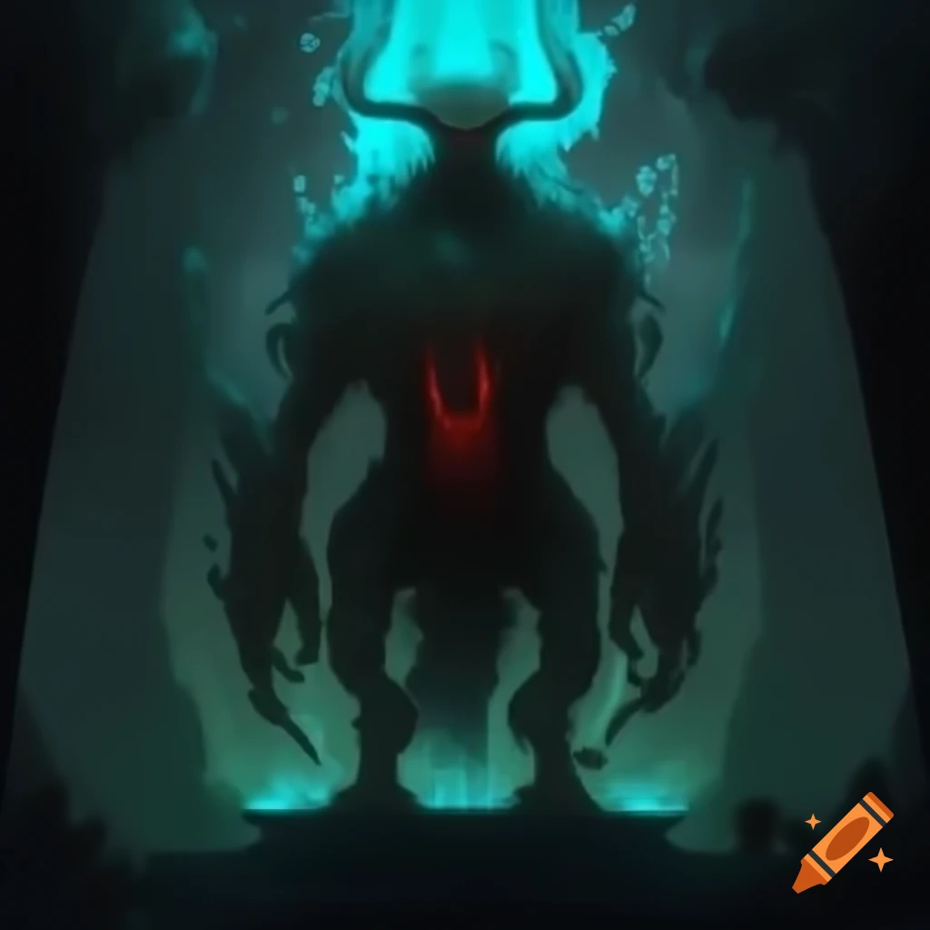 Mutant Warden from Minecraft with towering form and bioluminescence on ...