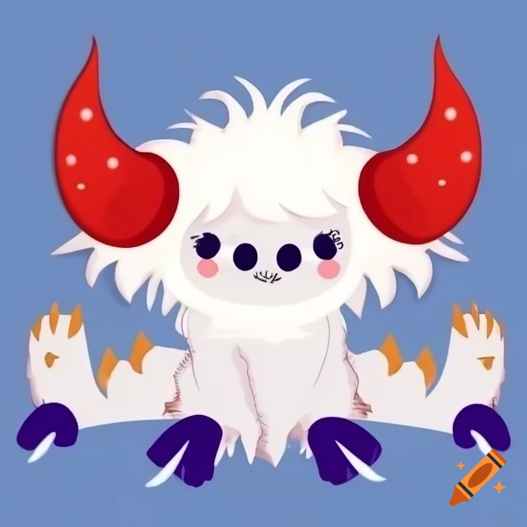 Colorful six-legged monster with multiple eyes and unique features on ...