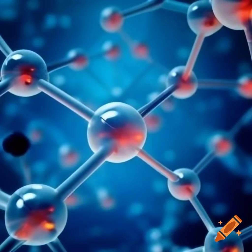 Molecules with visible structure in foreground and binary data in ...
