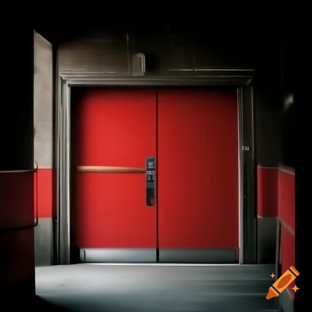 Fire door design for safety and accessibility on Craiyon