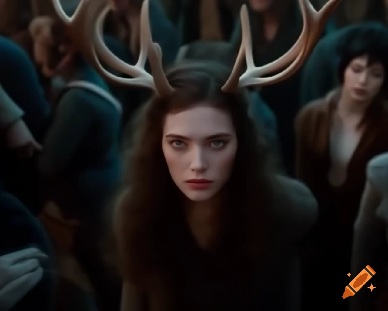 Antler Queen character from Showtime series Yellowjackets on Craiyon