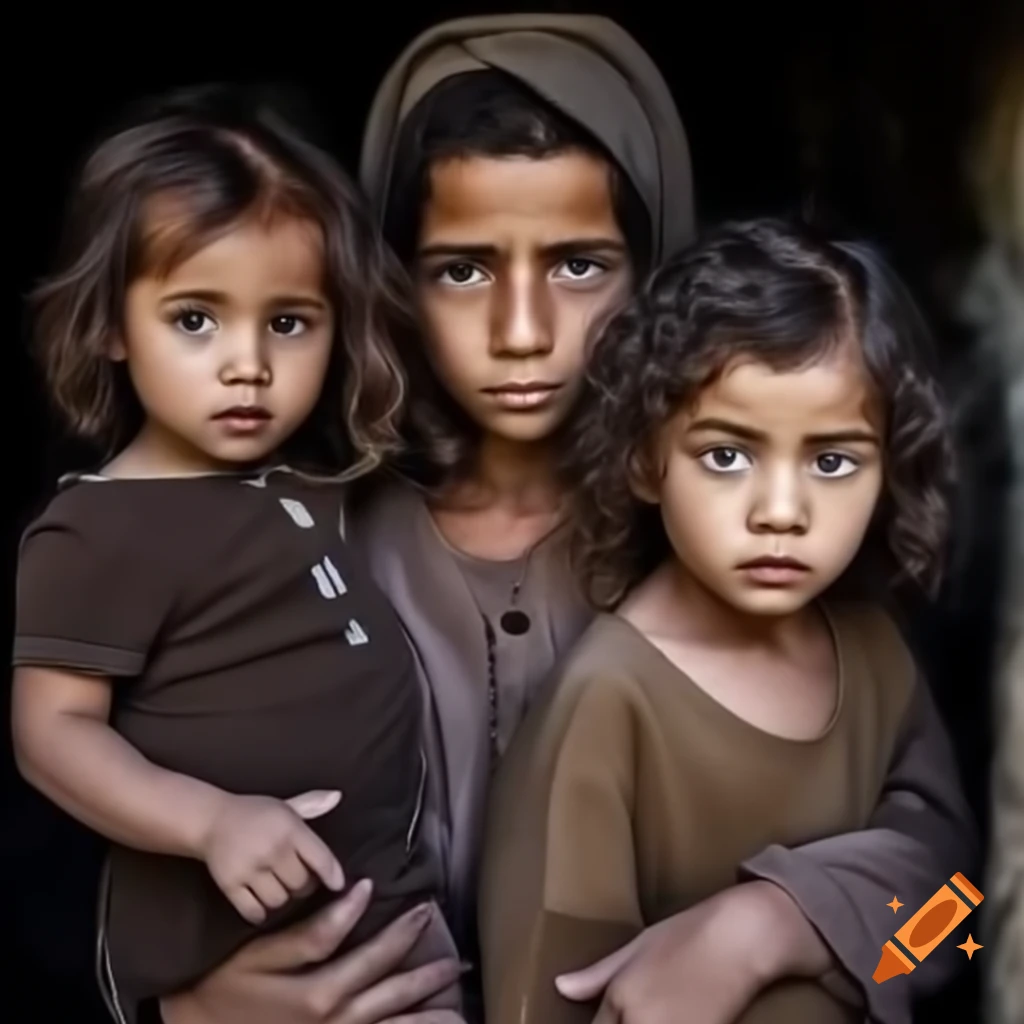 Twin girls and parents in a basement, with brown wavy hair and tan skin ...