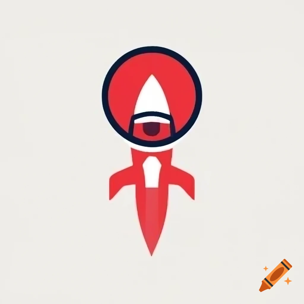 Minimalist logo design for Red Horizons aerospace company on Craiyon