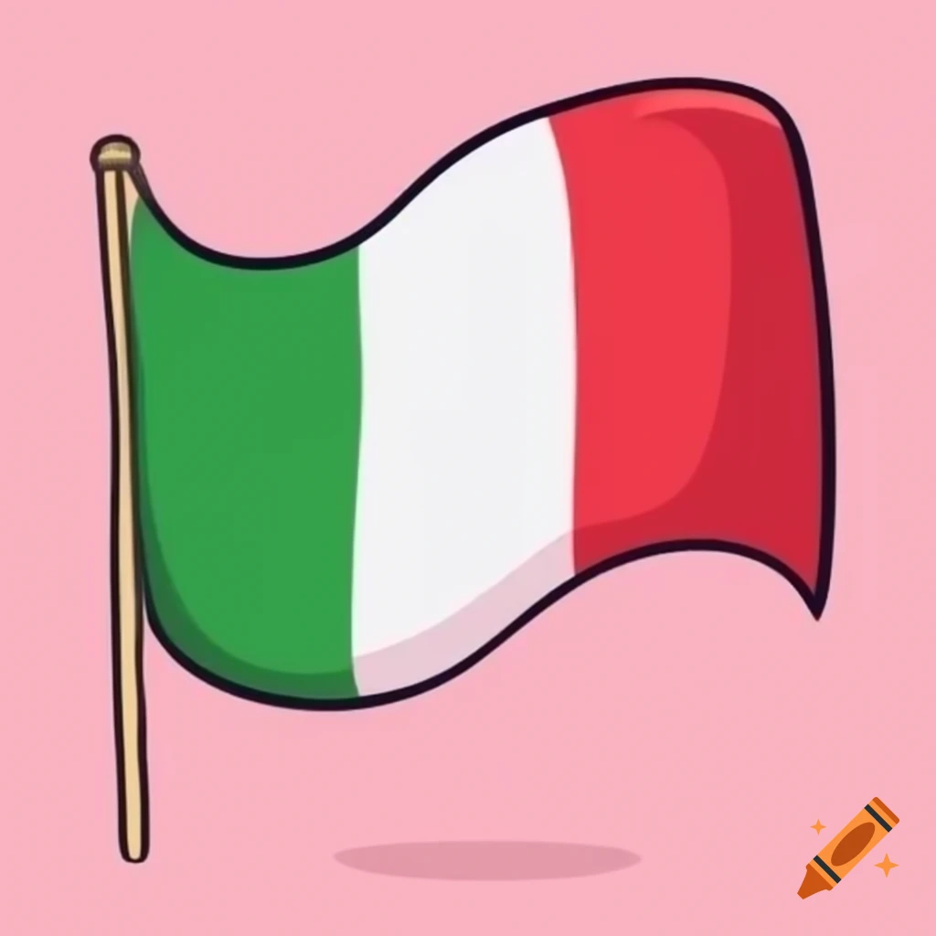 Italian Flag Cartoon