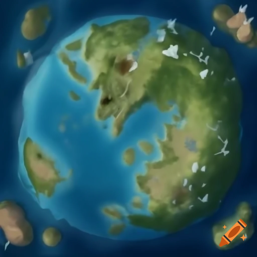 Detailed fantasy world map of a supercontinent with mountains, rivers ...