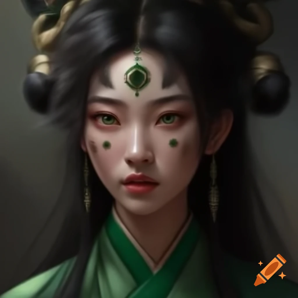 Elven woman portrayed with realistic features and detailed attire on ...