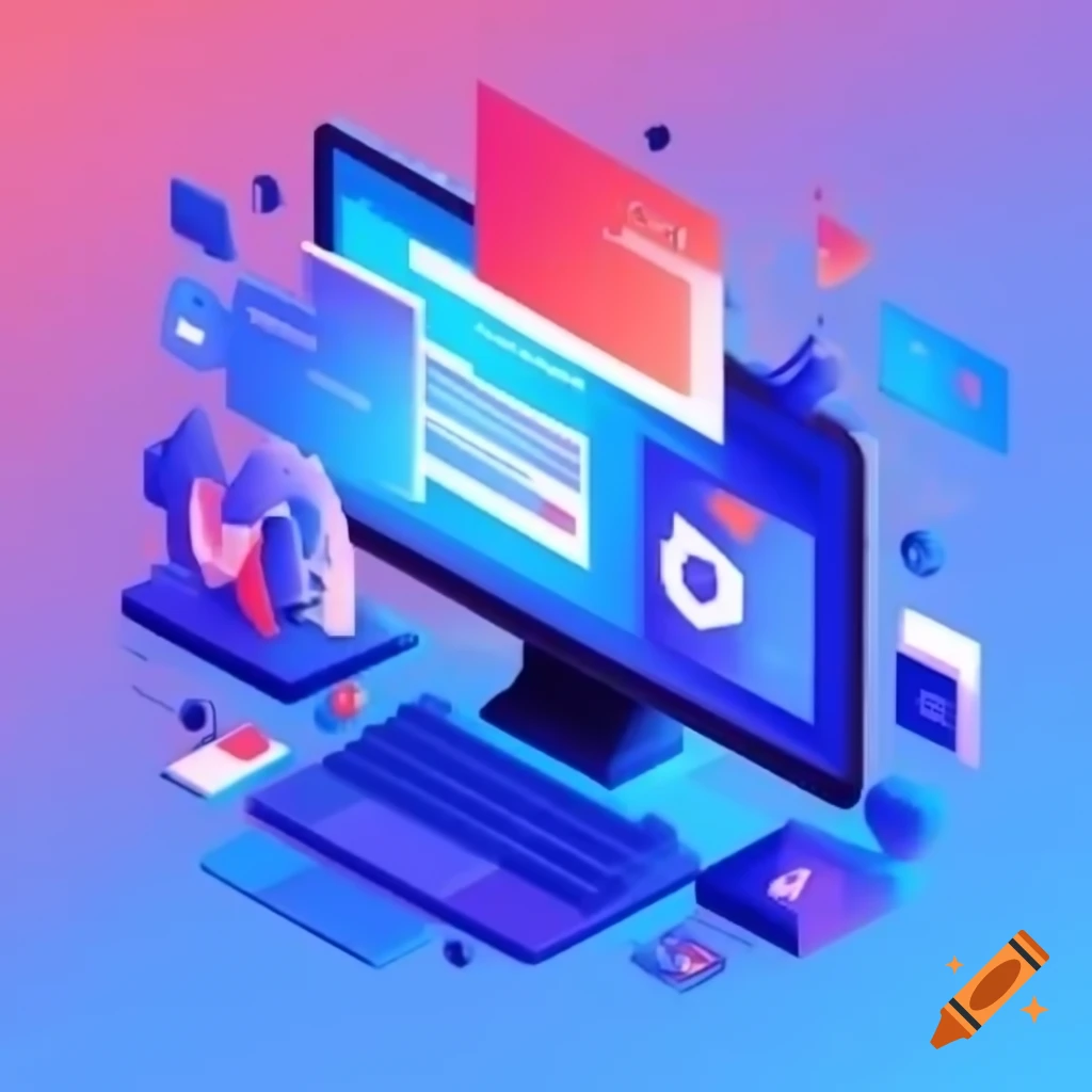 Portfolio website hero section design for software developer on Craiyon