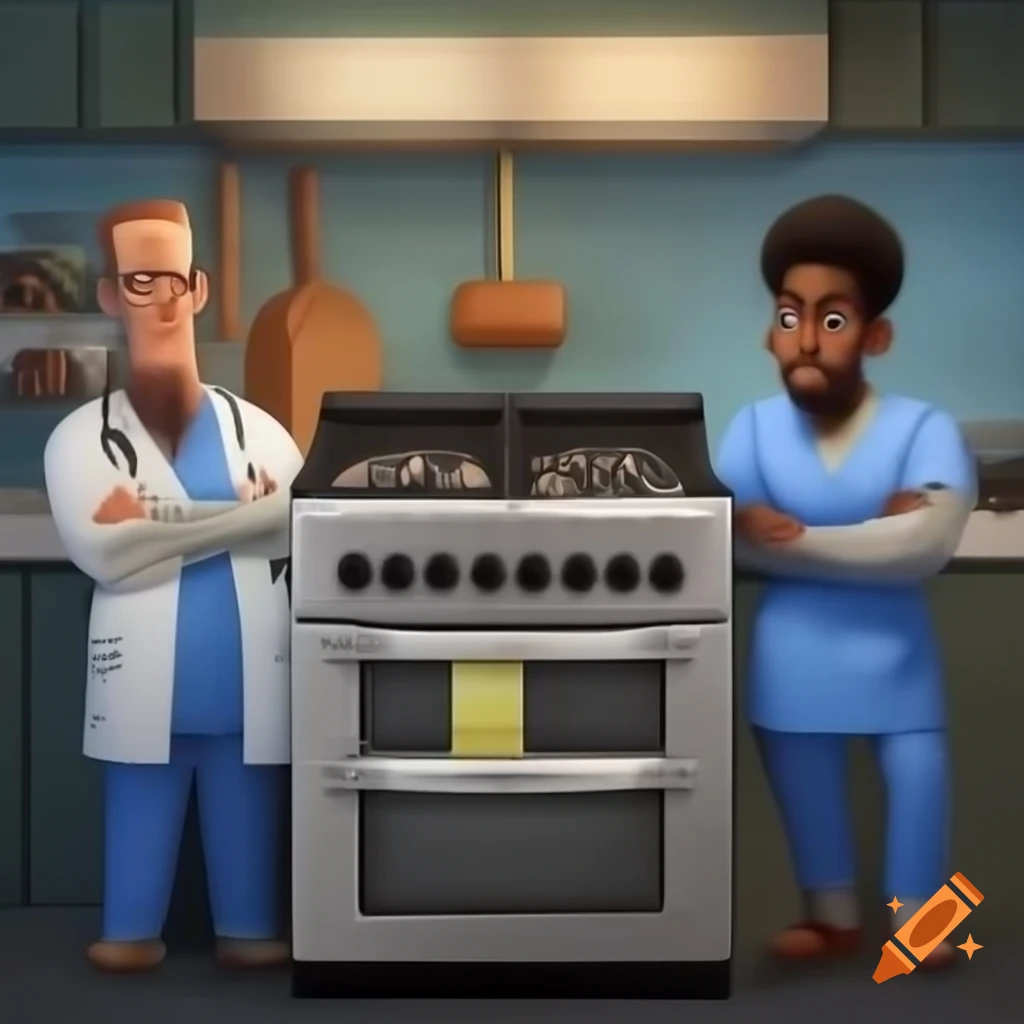 Flyer design for appliance repair service featuring kitchen appliances in silver and platinum ...