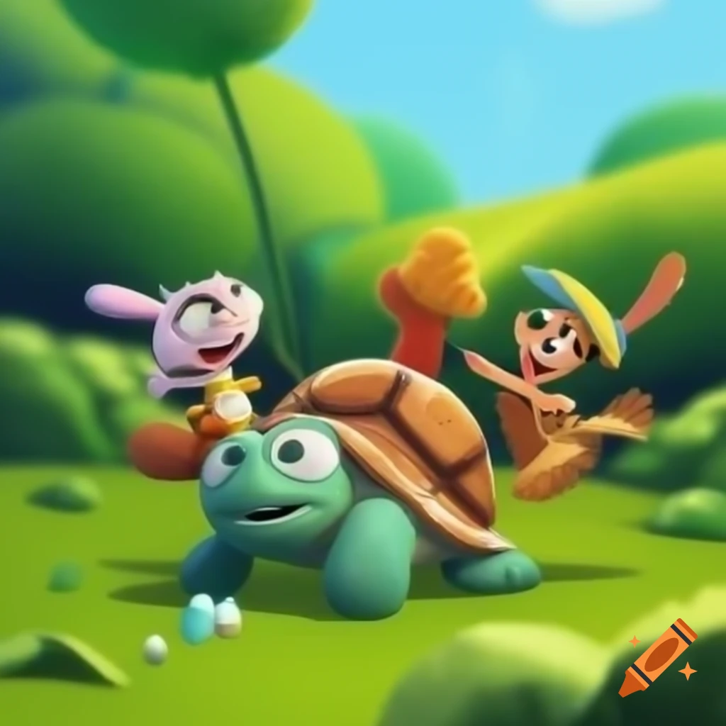 Story about a little turtle named Timmy living in a sunny green forest ...