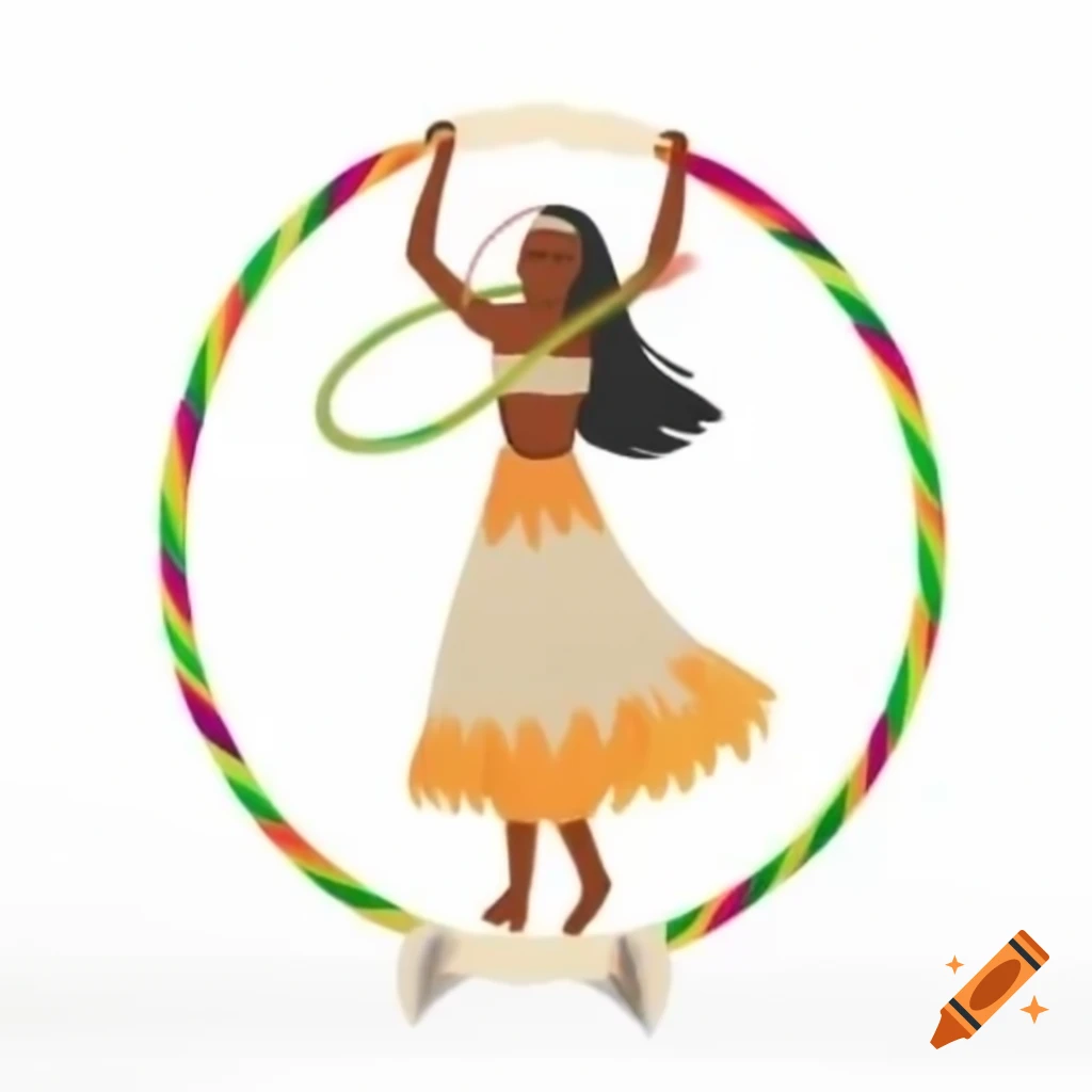 10th birthday invitation for Inès with hula hoop theme on Craiyon