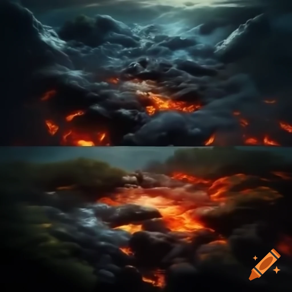 Layered obsidian surface and bedrock from volcanoes with view of oceans ...