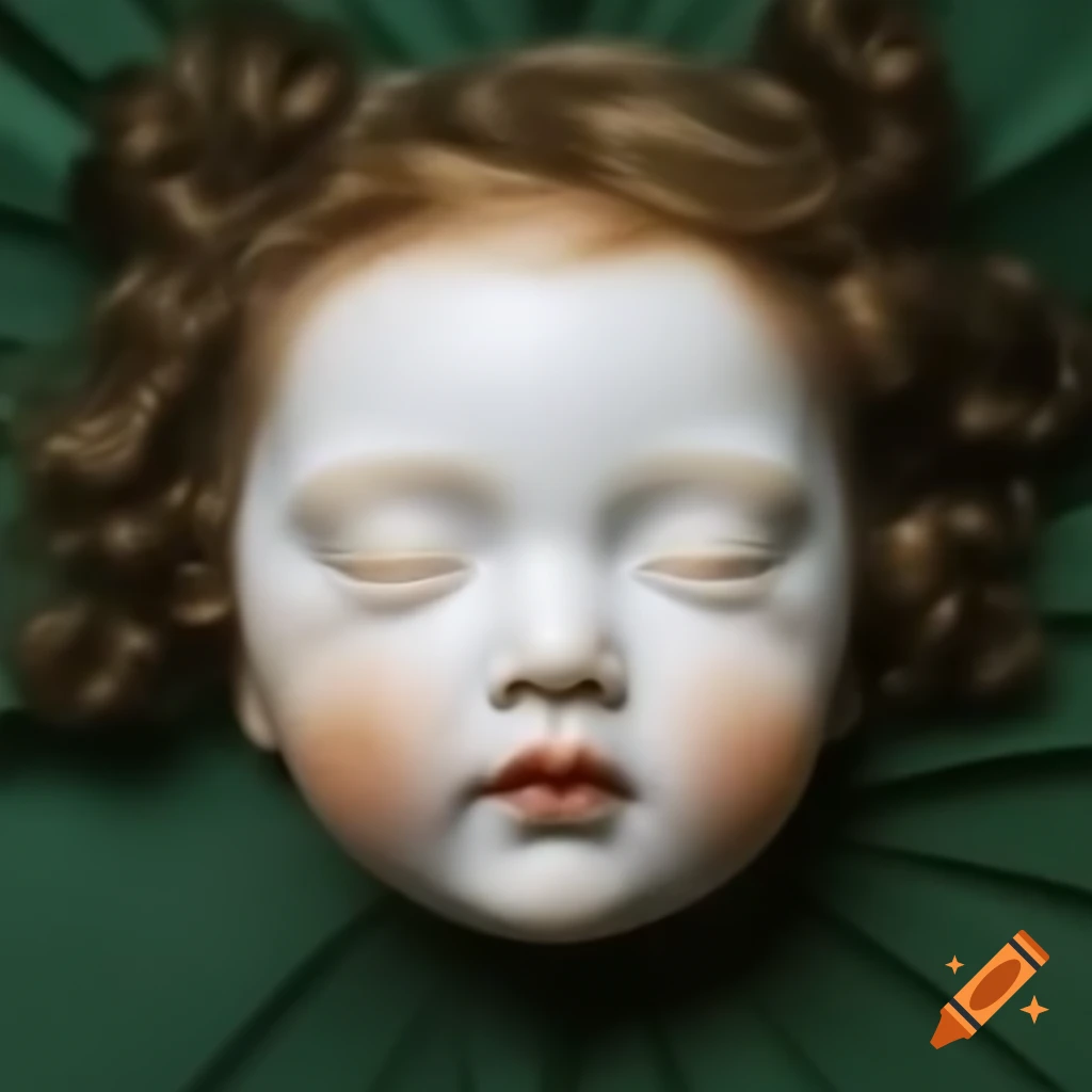 Ultra realistic porcelain angel's face from Limoges on Craiyon
