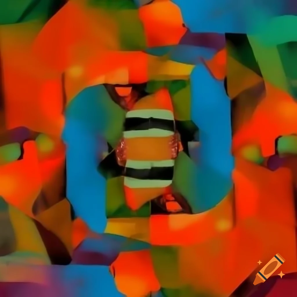 Colorful abstract minimalistic album cover for soulful ballads on Craiyon