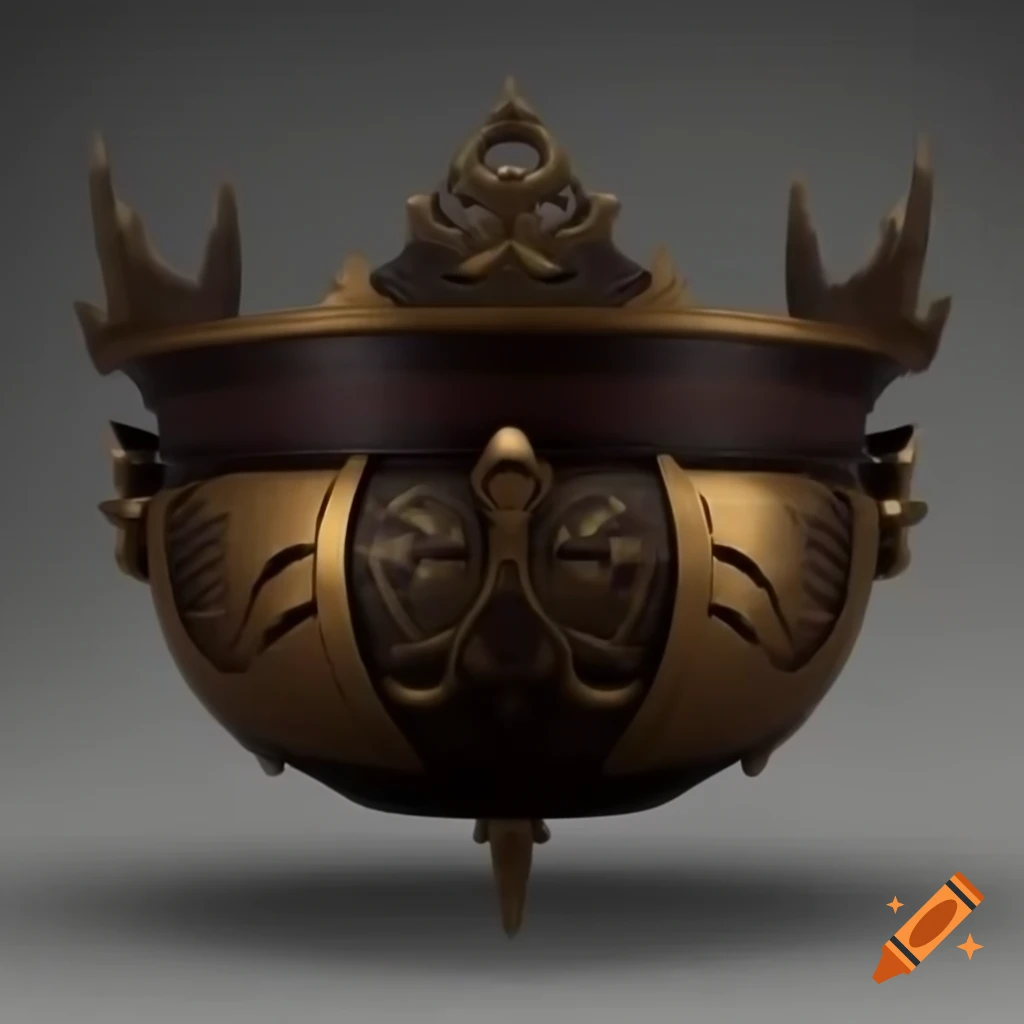 Imposing wall-mounted fire bowl with Japanese motifs and sharp angles ...