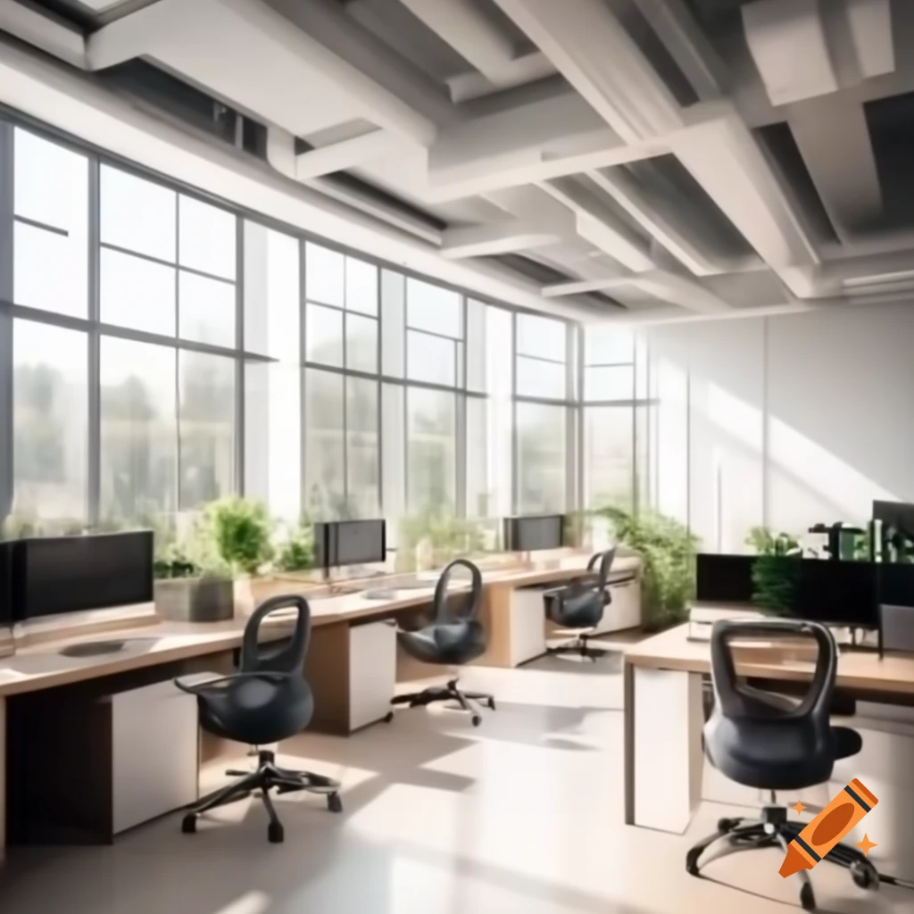 Modern private office space for designers filled with natural light on ...