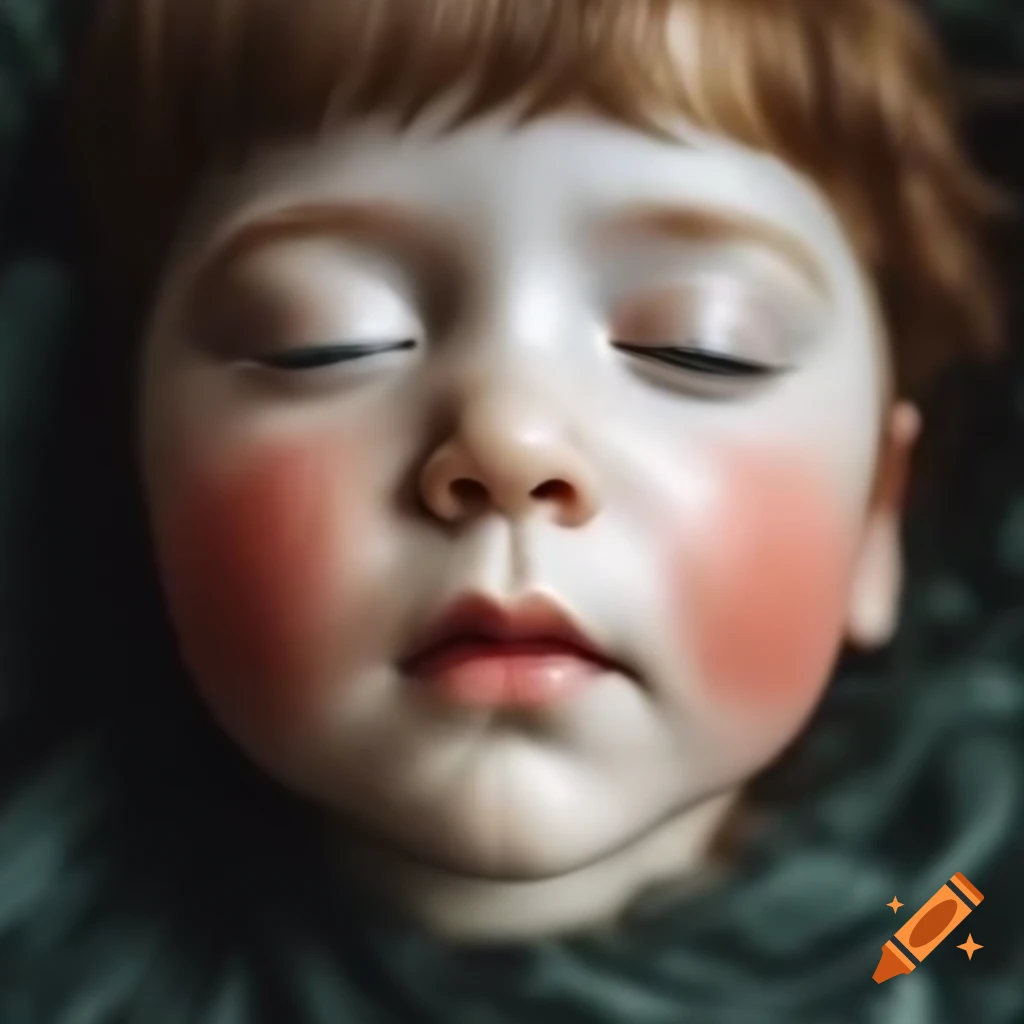 Ultra realistic porcelain angel face from Limoges on Craiyon