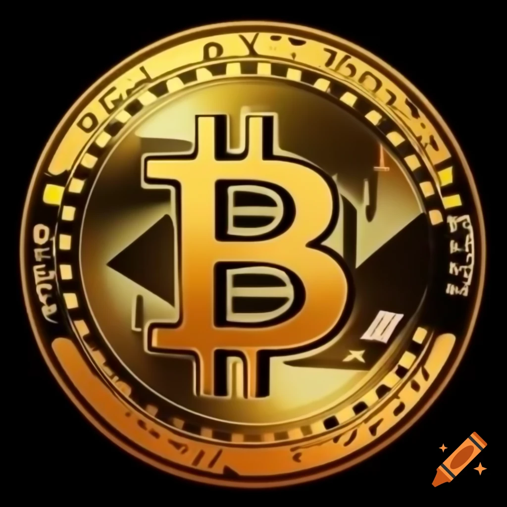 Default image featuring cryptocurrency symbols and icons on Craiyon