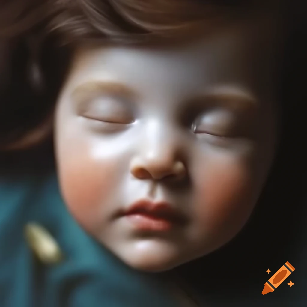 Ultra realistic porcelain angel face from Limoges on Craiyon