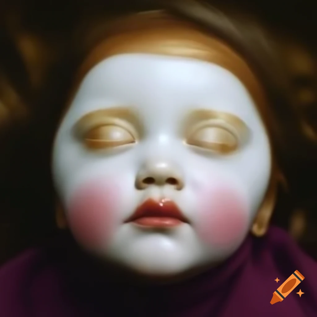Ultra realistic porcelain angel face from Limoges on Craiyon