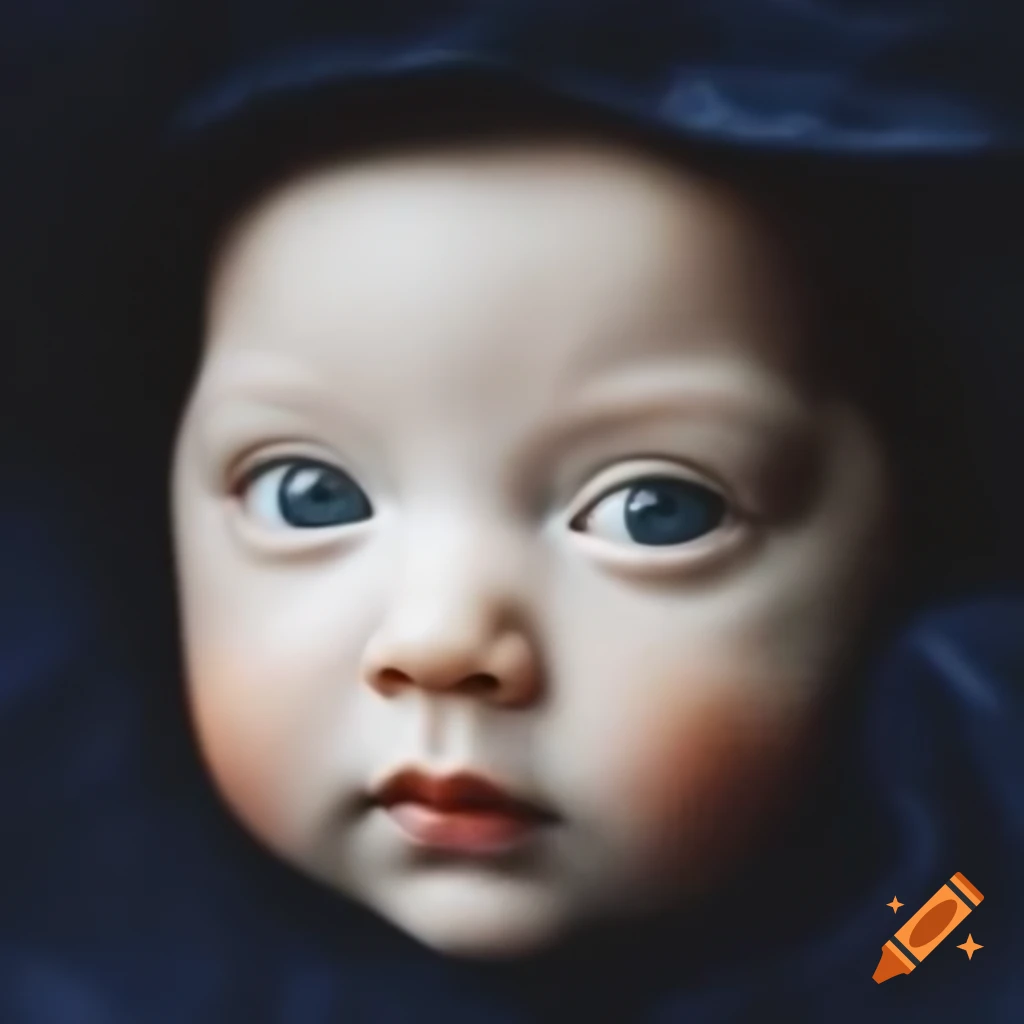 Ultra realistic porcelain angel's face from Limoges on Craiyon