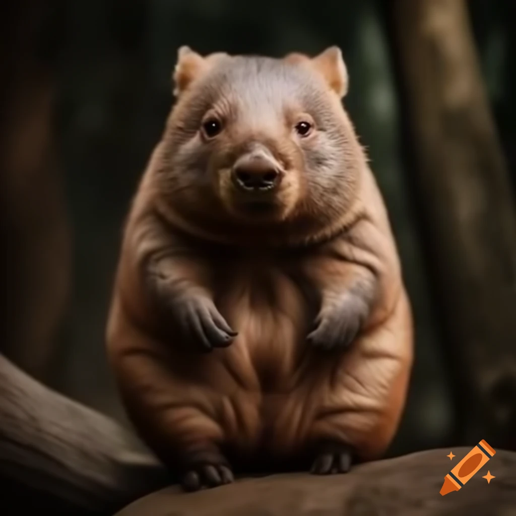 Common wombat in various outfits including fancy dress on Craiyon