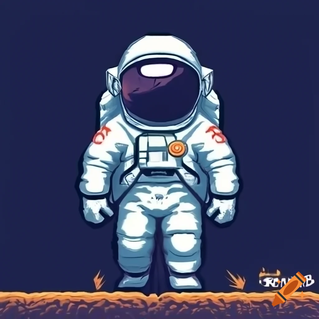 Pixel art sprite sheet of astronaut game character in space suit facing ...