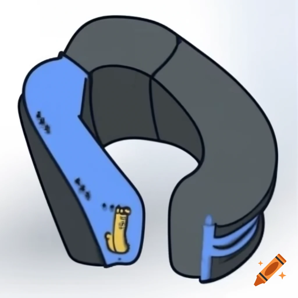 Innovative travel neck guard with adjustable support and easy deflation ...