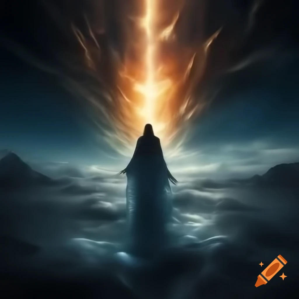 Spectral glow at dawn symbolizing resilience and new ventures on Craiyon