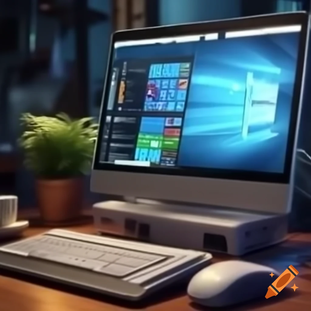 Computer processes and operations on Craiyon