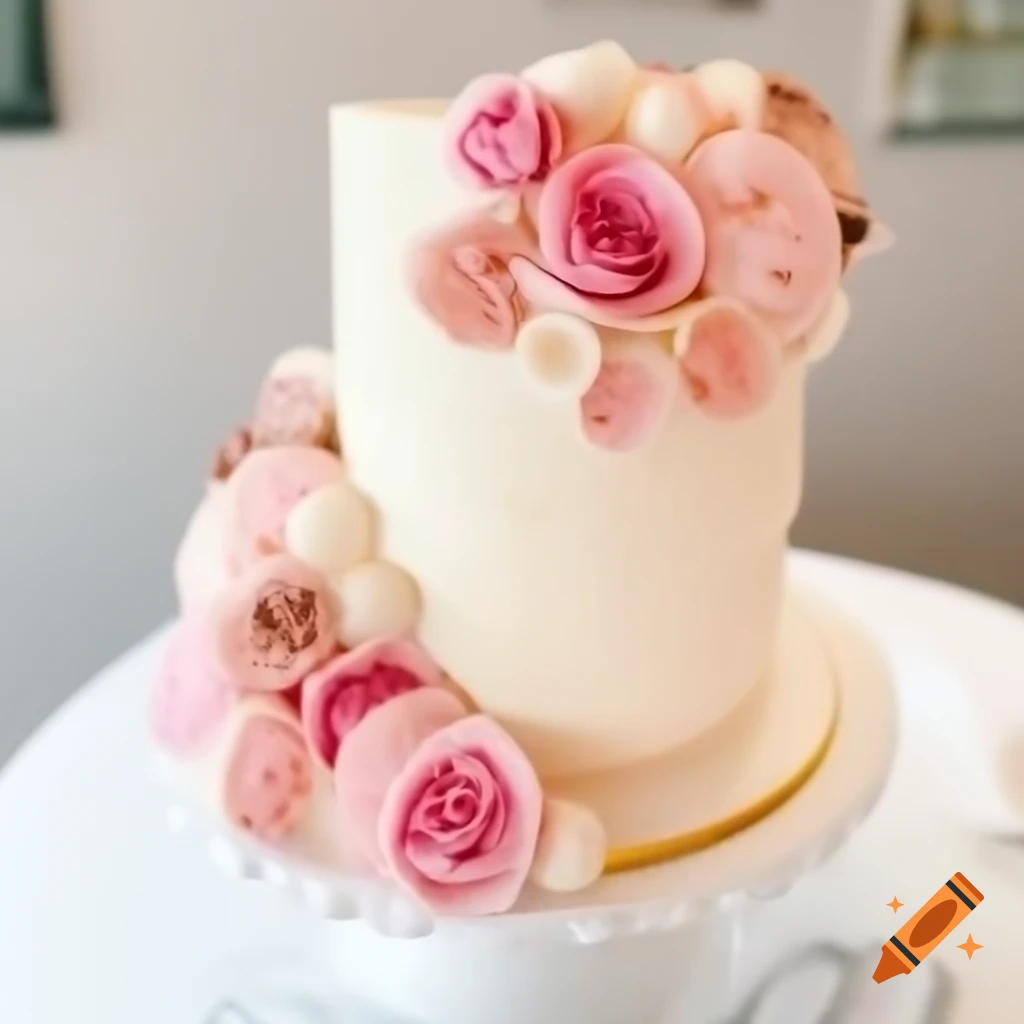 Three-layer Mother's Day cake symbolizing kindness, love, and beauty on ...