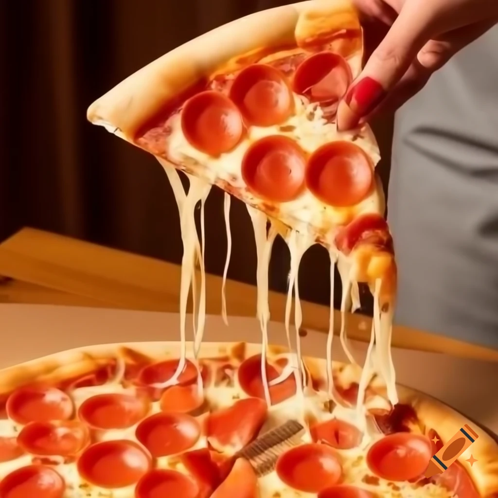 Delicious pizza topped with various ingredients on Craiyon