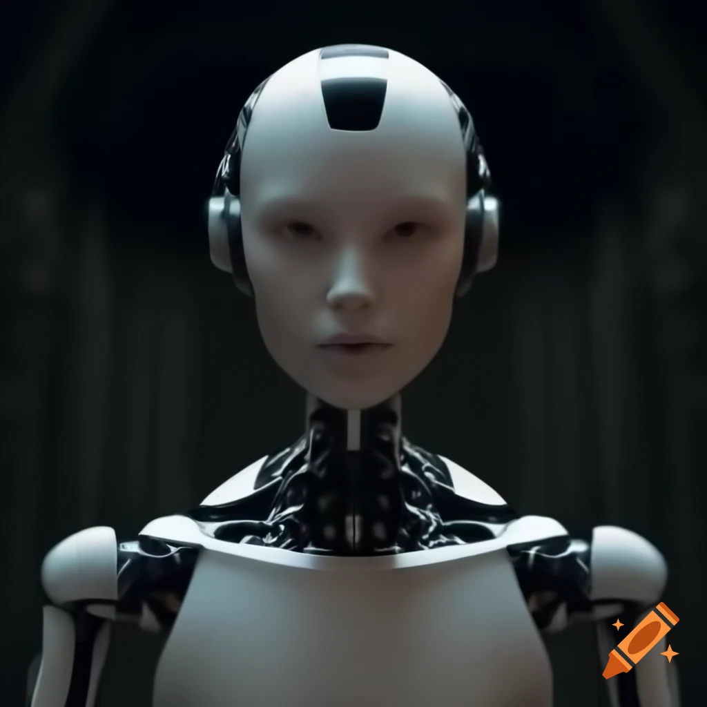 Image illustrating artificial intelligence, robots, and future technology on Craiyon