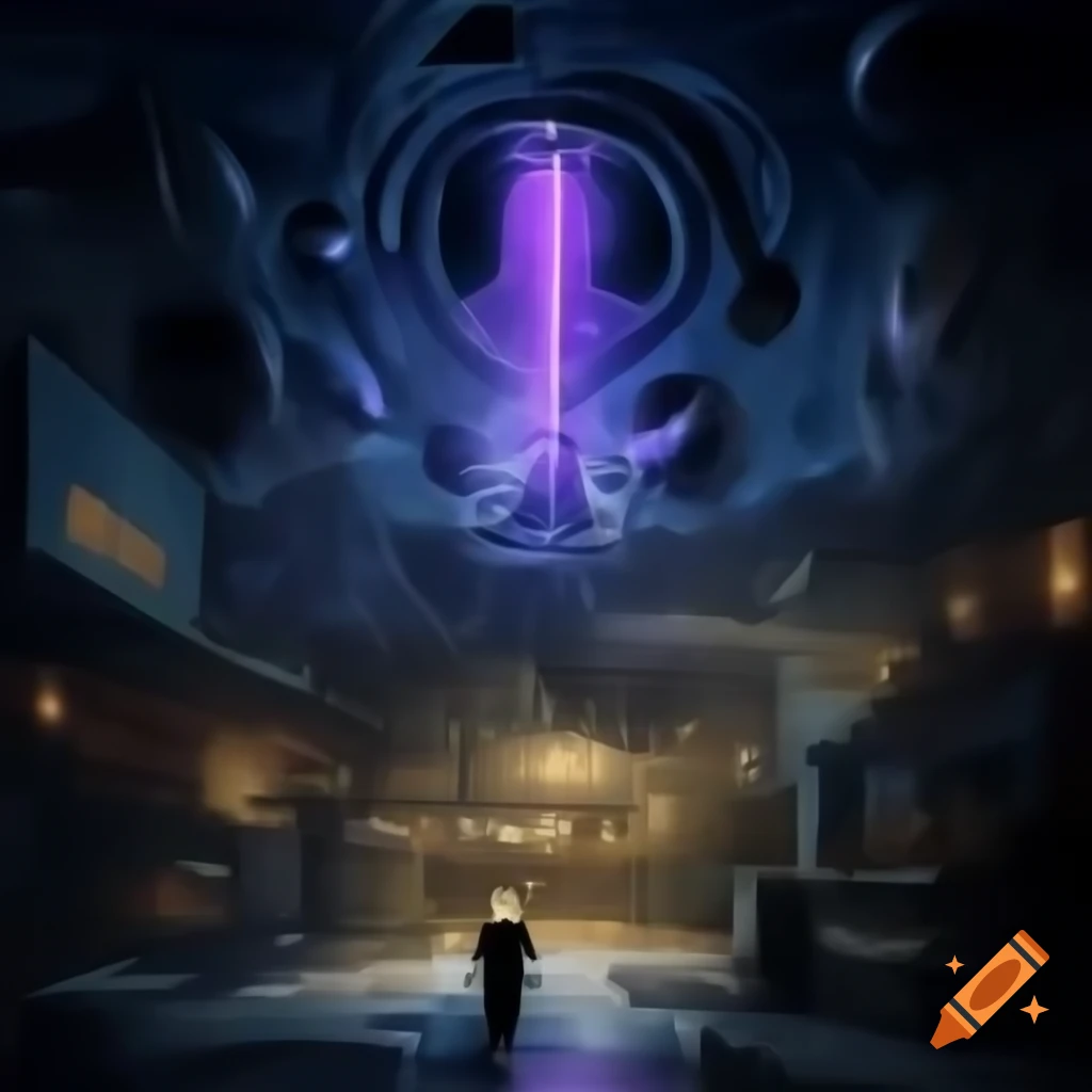 Surrealist digital painting with split-brain design and psychic's hand ...